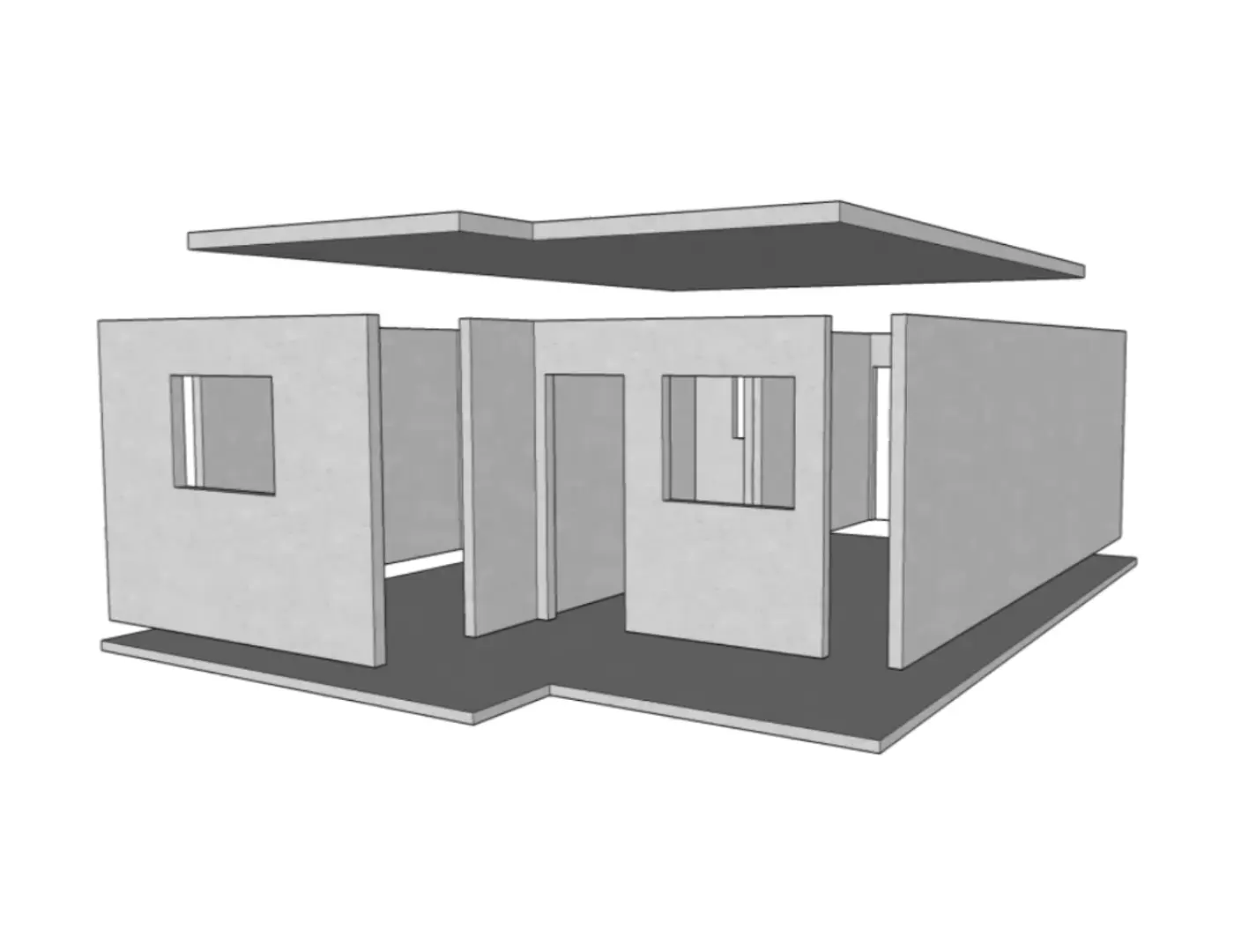 Kit Kitnet 36m² - JetCasa Pré-Fabricados